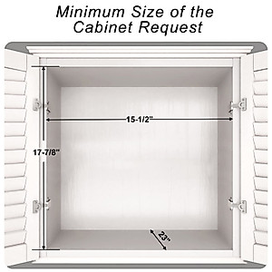 TQVAI 2 Tier Pull Out Cabinet Organizer, Sliding Out Under Sink Cookware Organizer, Wire Shelf Storage Basket for Kitchen Bathroom - 14" W x 21" D x 16-3/8"H, Request at Least 15 Inch Cabinet Opening