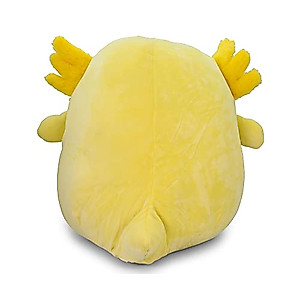 Official KellyToy Squishmallow Treyton Axoltl Yellow 12-inch Plush Pillow