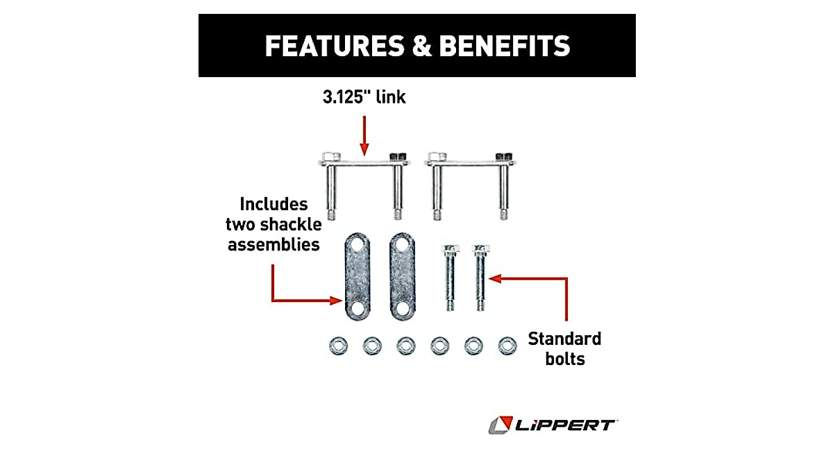 Lippert Trailer Axle Suspension Kit for 2,000-7,000 lb