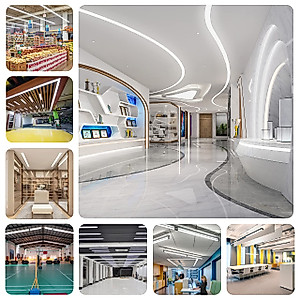 Greess 6 Pack LED T8 Shop Light, 4FT 24W 6000K Daylight White Linkable LED Integrated Tube Lights with Milky Cover, LED Bar Lights for Garage,Workshop,Workbench with On/Off Plug Cord