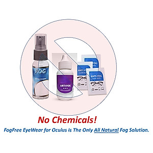 Eliminate Lens Fogging Wearing Glasses with Oculus Headset. Works with All Oculus Models and Other VR Headsets. No Additional Hardware Needed.