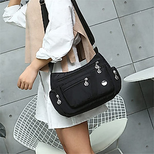 DENGSHANYANG Crossbody Bags for Women Casual Handbags & Shoulder Bags Nylon Tote Bag Lightweight Waterproof Messenger Bag Anti Theft Bag