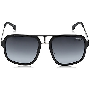 Carrera Sunglasses (Safilo Group) Men's CA1004/S Pilot Sunglasses, Matte Black Ruthenium/Dark Gray Gradient, 57 mm