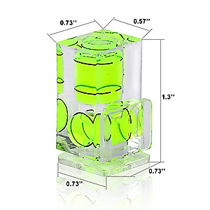 6 Pack Hot Shoe Level, Hot Shoe Bubble Level Camera Hot Shoe Cover 2 Axis Bubble Spirit Level for DSLR Film Camera Canon Nikon Olympus,Combo Pack - 2 Axis and 1 Axis