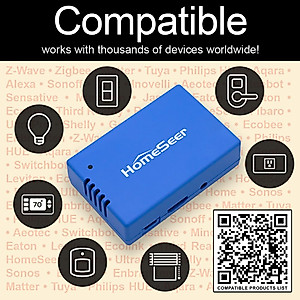 HomeSeer HomeTroller Pi G8 Smart Home Hub, 800 Series Long Range Radio, Compatible with Z-Wave, Zigbee, Tuya, HUE, Nest, Ecobee and Much More, Locally Managed Automations