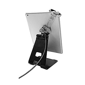 Universal Tablet Holder - CTA Universal Anti-Theft Security Grip Holder with Metal Stand for Tablets iPad 10.2" (7th/ 8th/ 9th Generation), & Other 7–10" Tablets (PAD-UATGS)