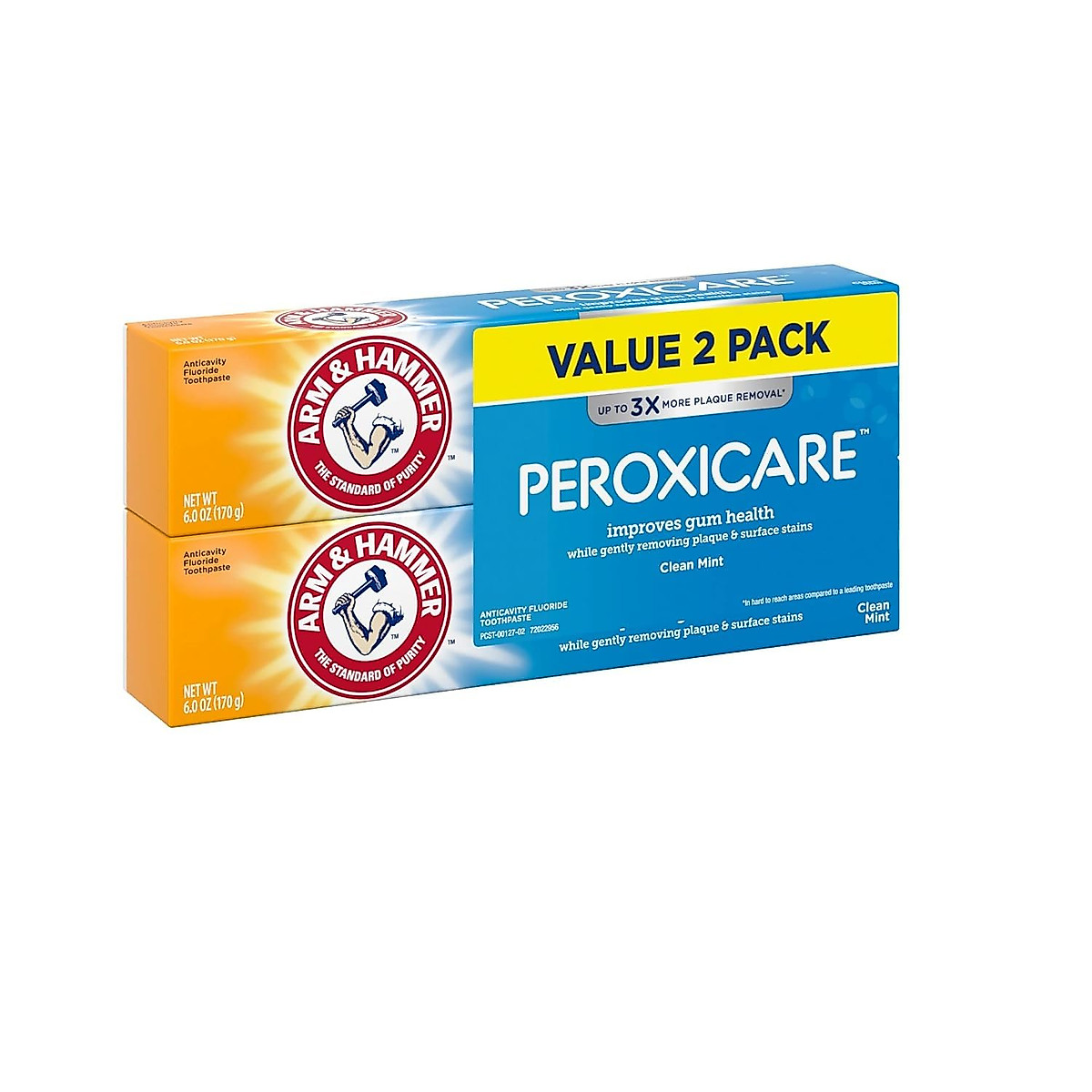 Arm & Hammer Peroxicare Healthy Gums Toothpaste Twinpack, 6 Ounce, 2 Ea, 6 Ounce