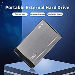U&D 750GB 2.5 inches Portable External Hard Drive USB3.0 Mobile HDD Storage Compatible for PC, Desktop, Laptop, Mac, MacBook, Chromebook, Xbox One, Xbox 360, PS4 (750GB, Grey) UK-XJL-SXT-N21