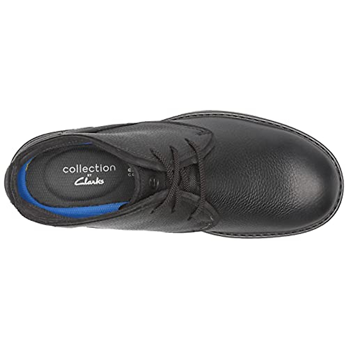 Clarks Men's Morris Peak Waterproof Chukka Boot, Black Tumbled Leather, 9