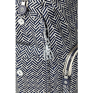 Kipling Women's City Pack Small Backpack, Lightweight Versatile Daypack, Nylon School Bag, Urban Chevron, 10.75''L x 13.25''H x 7.5''D