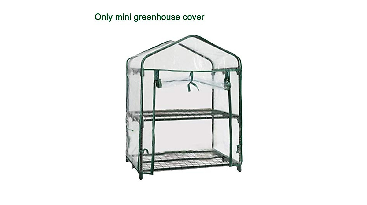 QOONESTL 2/3 Tier Mini Greenhouse Cover for Plants Protection
