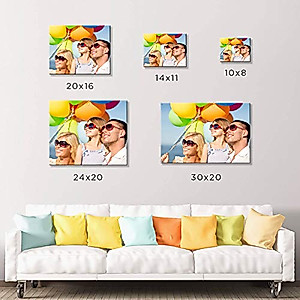 Picture Wall Art Your Photo on Custom Canvas Gallery Wrapped 10 x 8 Horizontal Print Stretched over Standard Wooden Frame
