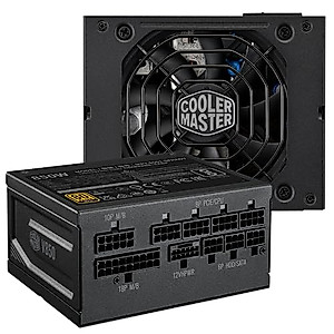 Cooler Master V850 SFX Gold ATX3.0 Full Modular Power Supply, 850W SFX, 80+ Gold, 90-Degree 12VHPWR PCIe 5.0 Connector, SFX-to-ATX Bracket, Silent Fan, 10 Year Warranty (MPY-8501-SFHAGV-3US)