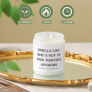 40th Birthday Gifts for Women, Unique 40 Year Old Birthday Gift for Her, Wife, Daughter, Sister, 40th Birthday Gift Ideas, 40th Birthday Decorations Woman-40th Birthday Candle (Vanilla, Buttercream)