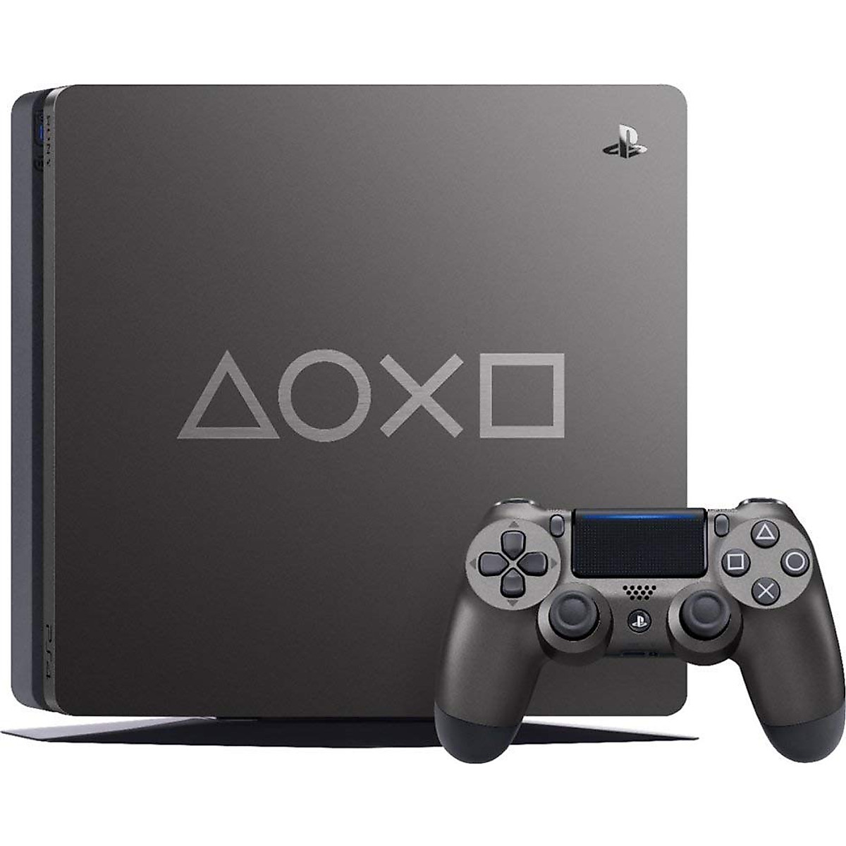 Playstation 4 Slim 2TB SSD Limited Edition Days of Play Steel Black Console with Controller Bundle Enhanced with Fast Solid State Drive (Renewed)