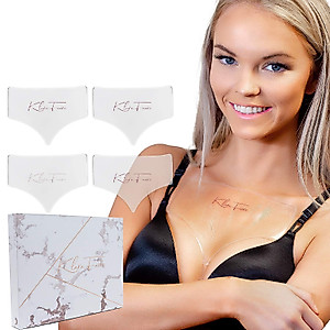 Klara Faire Chest wrinkle pads 4 pack | Decollete anti wrinkle chest pads | Chest Wrinkle Pads Sleeping | Anti wrinkle Chest pads | Washable Chest Wrinkle Prevention