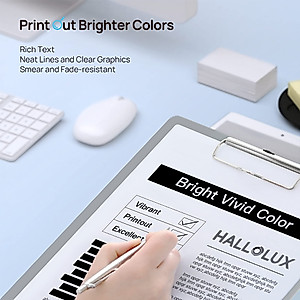 HALLOLUX 62XL Ink Cartridges Remanufactured for HP Ink 62 Replacement for HP 62XL Ink Cartridge Combo Pack Compatible with Envy 7640 7645 5660 5540, OfficeJet 5740 250 200 Printer, Black and Tri-Color