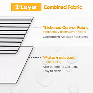 Hinwo 102L XXL Storage Bins, 2-Pack Closet Organizers and Storage, Foldable Clothes Storage Baskets with Handles, Containers for Clothing, Blanket, Comforters, Toys, Bedding (Black Stripe)