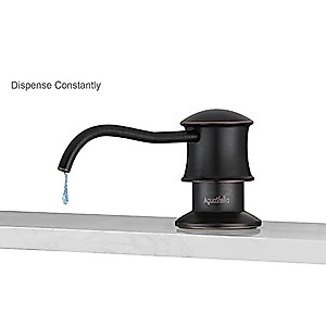 AguaStella ASF42ORB Built in Soap Dispenser Oil Rubbed Bronze for Kitchen Sink with Soap Bottle Countertop Pump