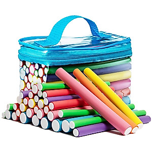 Tifara Beauty Salon Heatless Flexible Hair Rollers Curlers 42-pack 7" Soft Foam Flexi Twist Curling Rods for Short Long Hair