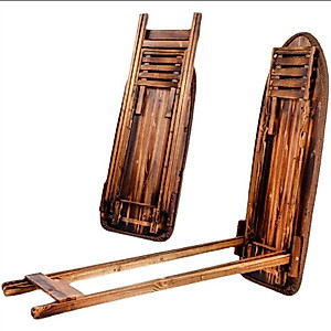 Solid Wood Ironing Board, Home Use, Ironing Rack, Foldable Standard Size, Adjustable Height, with Foam Pad and Cotton Cover, (Small : A)