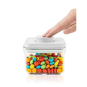Tourdeus Mini Snack Containers - 0.3 Qt Pop Food Storage Containers, BPA Free Small Food Containers with Lids, Food-Grade Air Tight Containers Candy Jars 320ml