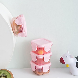 Kichvoe 4pcs Boxes Packing Crisper Mini Meal Prep Sealed Container Freezer Containers for Food Vegetables Container Food Storage Containers Fruit Storage Containers for Fridge Pp