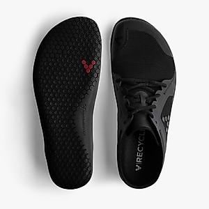 Vivobarefoot Primus Lite III, Womens Vegan Light Breathable Shoe with Barefoot Sole Obsidian