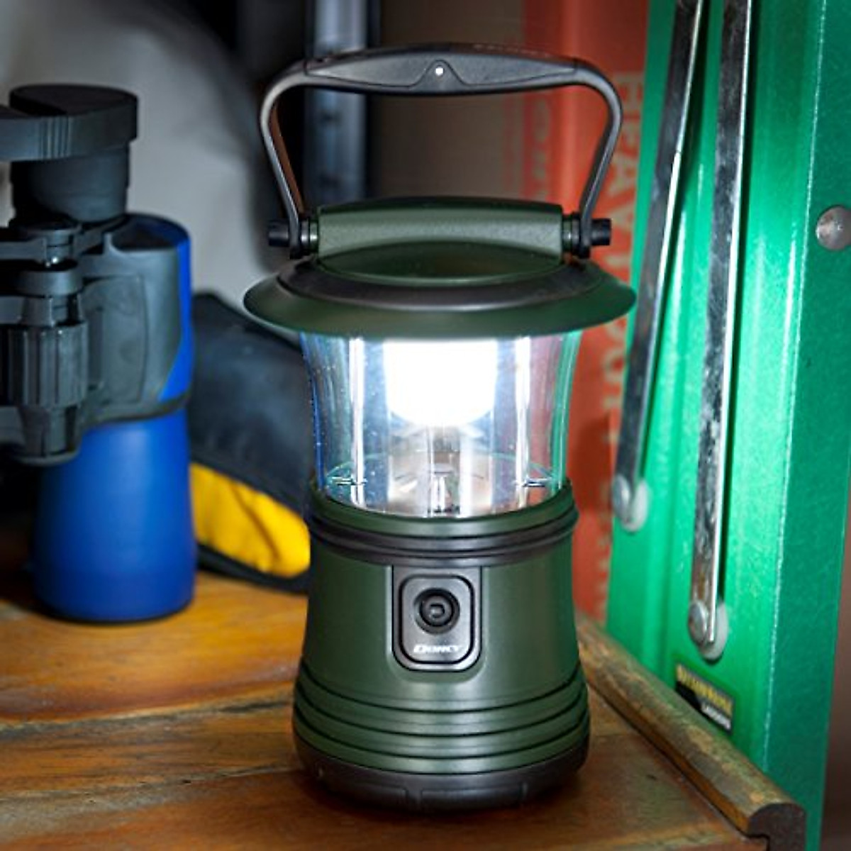 Dorcy 200 Lumen Rugged Camping Lantern with Amber Night Light Mode , Green , samsung - 22629