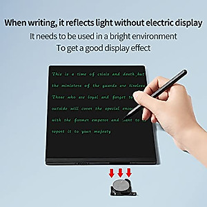 Amoretti Sonnet Mini LCD Writing Tablet, 9.5in Double Display Erasable Reusable Electronic Drawing Pads, Electronic scratchpad for Kids and Adults（Black…