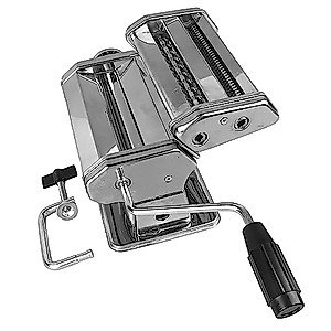 Hand Crank Noodle Making Machine Bright Finish Noodle Pressing Machine With Resistance 0.5-2.5mm For Household Use