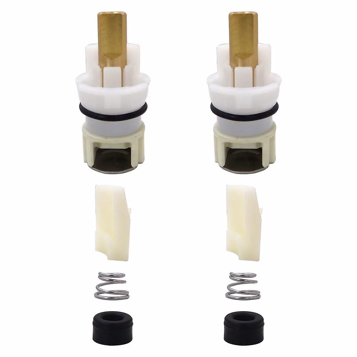 Aiyumise For Delta Faucet Stem Assembly RP25513-2 Pack - Compatible for Most Delta Two Handle Kitchen, Bathroom & Bathtub Faucets - Lasting Replacement Parts for Smooth Water Flow