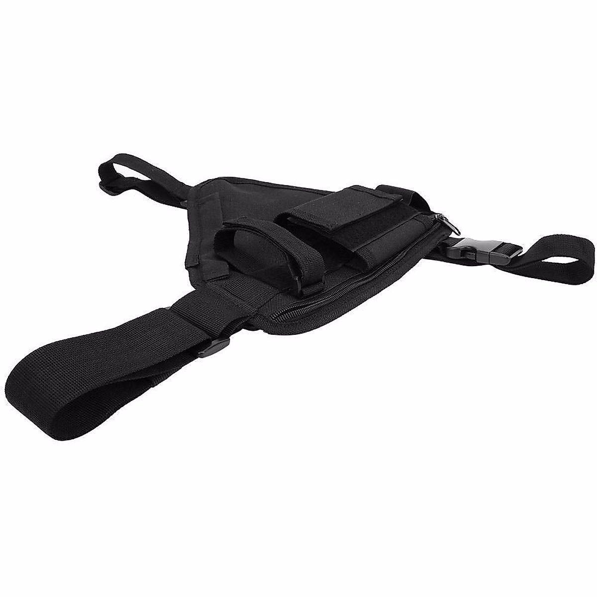 VBESTLIFE Radio Holster, Walkie Talkie Holster Universal Hands- Front Pack Pouch Radio Holster with Nylon Strap for Two Way Radio Walkie Talkie