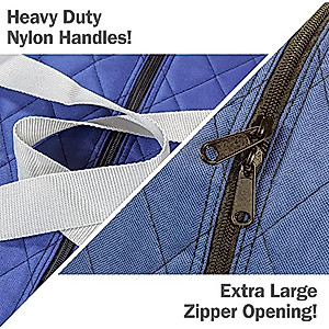 25 Gallon Quilted Moving and Storage Bag. 22" x 10" x 8". Moving Bag with Reinforced Handles and Zippers. Great for Moving and Storing Clothes, Art Supplies, School Supplies and More.