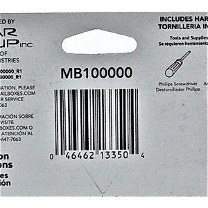 Gibraltar Mailboxes Galvanized Steel, Mailbox Mounting Bracket, MB100000