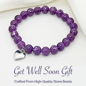 Get Well Gifts for Women After Surgery, and Those Facing Illness or Anxiety to Get Well Soon, Amethyst