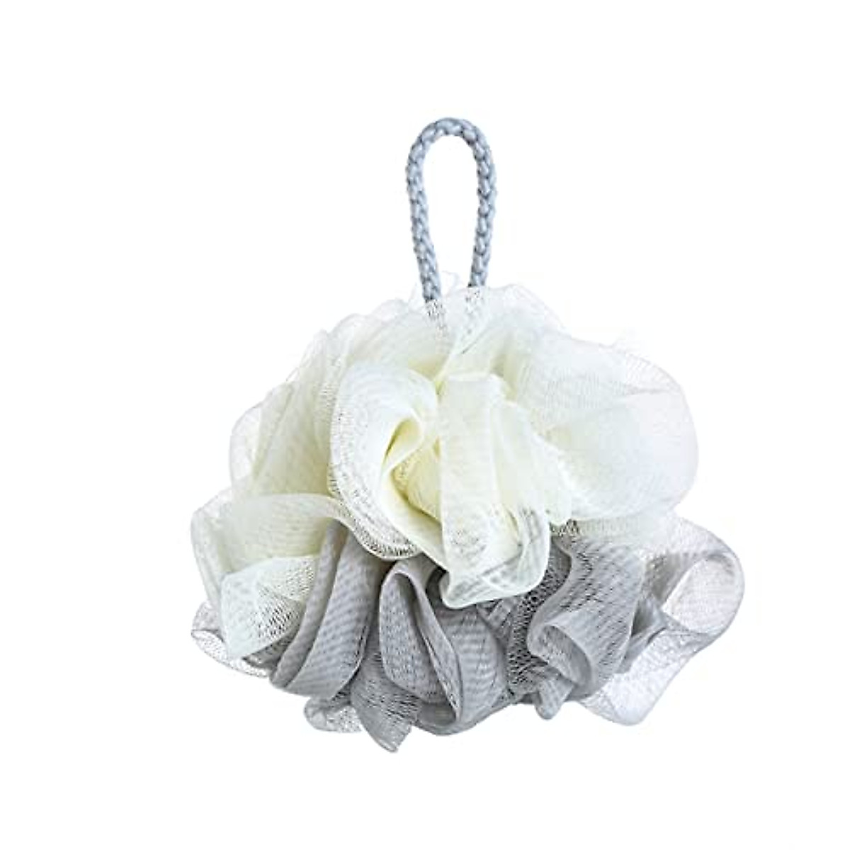 INGVY Dry Brushing Body Brush Double Bath Ball Soft Foaming Sponge Body Scrub Exfoliating Back Brush Skin Clean Bath Bubble Ball Skin Care Bathing Accessories (Color : B)