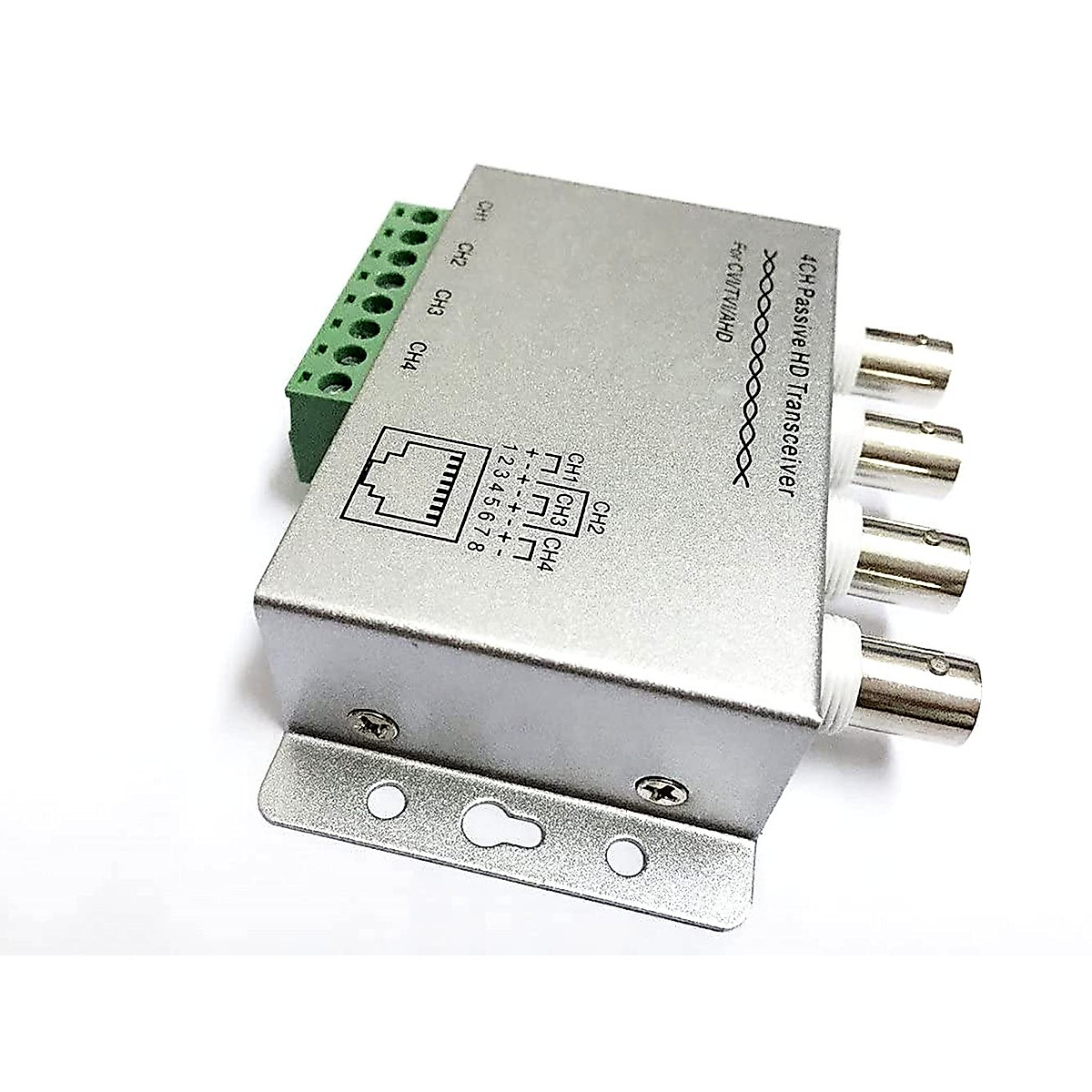 BeElion UTP 4 Channel 720P 1080P CVI/TVI/AHD Passive HD Transceiver,BNC to Cat5/5E/6 RJ45(T568B) UTP Cable Converter for CCTV Camera System