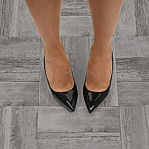 FloorPops FP3292 Vanleer Peel & Stick Floor Tiles, Grey