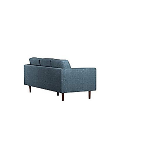 Amazon Brand – Rivet Revolve Modern Upholstered Sofa with Reversible Sectional Chaise, 80"W, Denim Blue