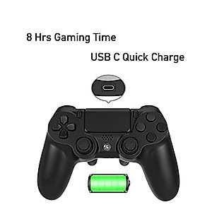 Sonicon Wireless Elite Controller w/ 4 Remappable Back Paddles, Customized Modded Gaming Controller Compatible for PS4, PC, Switch, Raspberry Pi Retropie Emulators