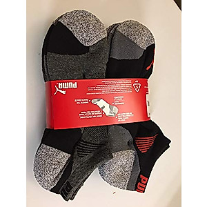 Puma Men's No show Sport Socks, Moisture Control, Arch Support (8 Pair)