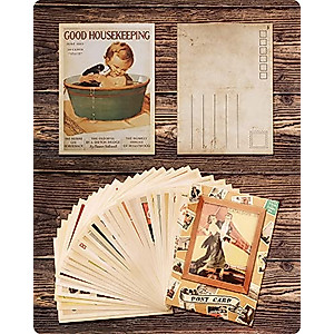 Nenbic 32 PCS 1 Set Vintage Retro Postcards Poster Old Retro Greeting Cards Postcard Souvenir Gifts for Worth Collecting