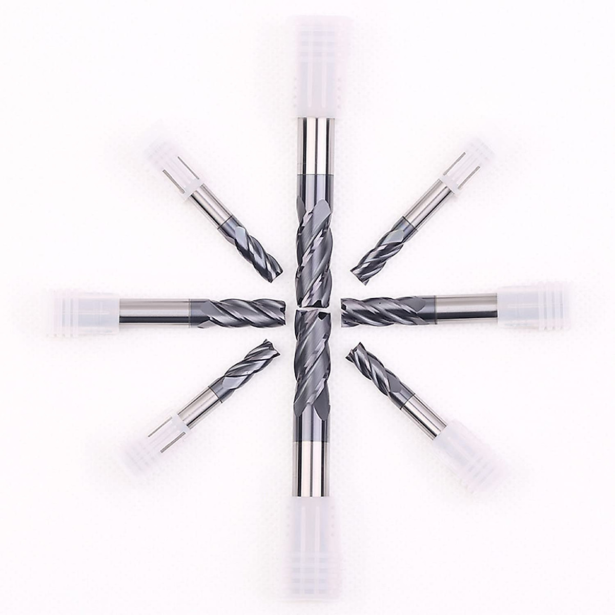 BONYTOOL Carbide Square End Mill Cutter for 304/316 Stainless Steel/Hardened Steels/Alloy Steel/Ball Milled Cast Iron