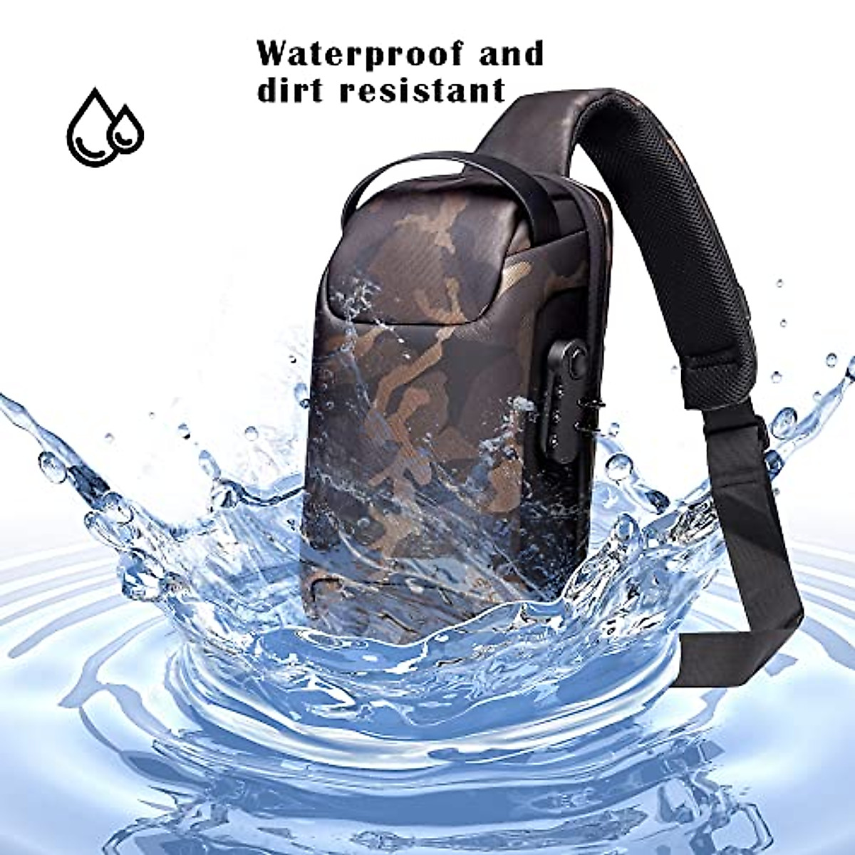 Metooka Carrying Case for Steam Deck Console & Accessories Shockproof Protective Crossbody Shoulder Chest Backpack with Pockets Fit Console for Travel and Home Storage