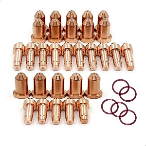 WeldingStop 249926 Electrode 249928 Tip O-Ring for Miller Spectrum 625 X-TREME Plasma Cutter XT40 Torch (249926, 249928, 249969)