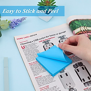 EOOUT 24 Pack Sticky Notes 3x3 Inches, Bright Colors Self-Stick Pads, Super Sticking Power Memo Pads, Easy to Post for Home, Office, Notebook, 84 Sheets/pad