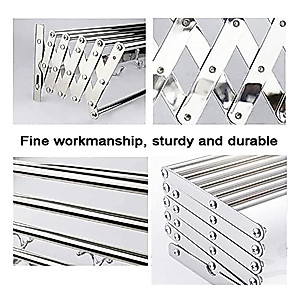 XMCX 40-100cm Wall Mounted Clothes Rail Laundry Drying Rack Foldable Space-Saving Airer Coat Hanger Racks Dryer Rod Hooks Easy Storage (Size : 100cm/39.4in)