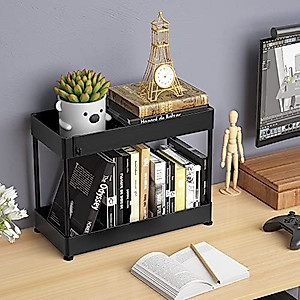 TIMEBAL 2 Pack Under Sink Organizers and Storage, 2 Tier Bathroom Organizer Countertop kitchen Sink Organizer Shelf Basket, Bathroom Counter Sink Organizer Multi-purpose Under Sink Storage for Kitchen