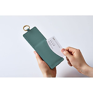 Kingjim EY2190 Full Pen Case Emily Flat Pen Case Blue Gray